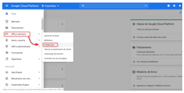 Como criar uma API Key o Google Maps?